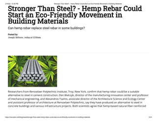 Is Hemp Rebar Part the Future of Building Materials? | PPT
