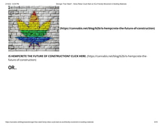 Is Hemp Rebar Part the Future of Building Materials? | PPT