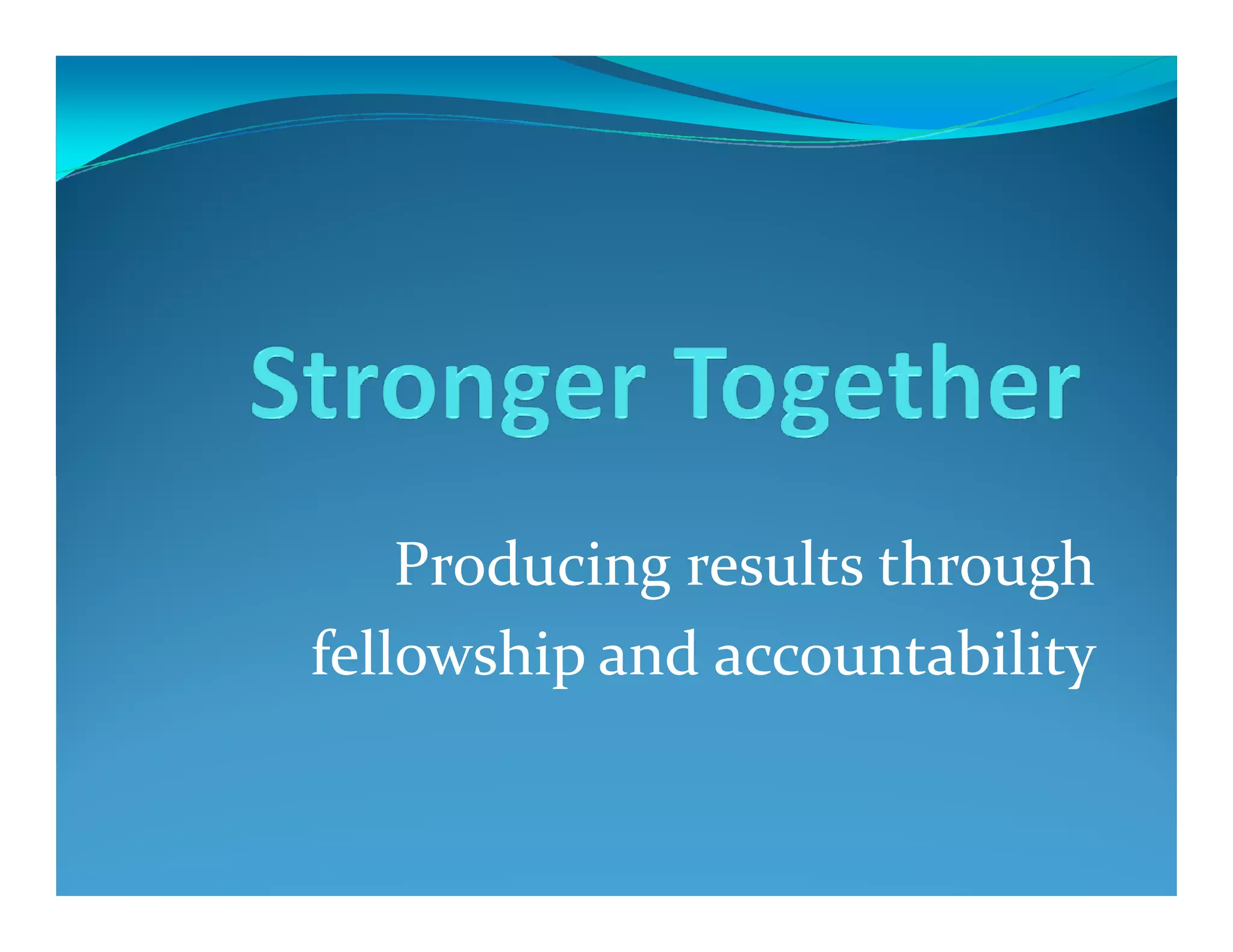 Stronger Together | PDF
