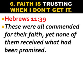 JUNE , 2015- Sunday Message-STRONG FAITH IN GOD | PPT