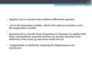 Strong form and weak form explanation through examples of a bar(en no ...