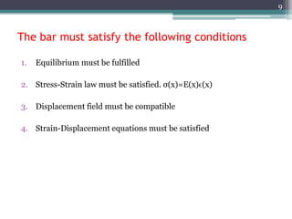 Strong form and weak form explanation through examples of a bar(en no ...