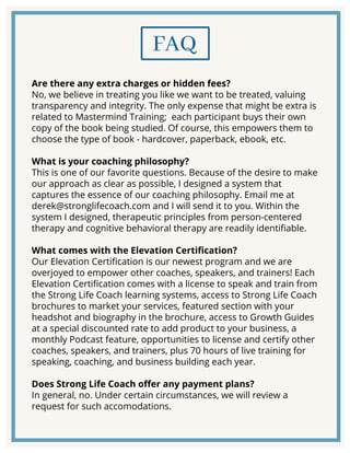 Strong Life Coach Brochure | PDF