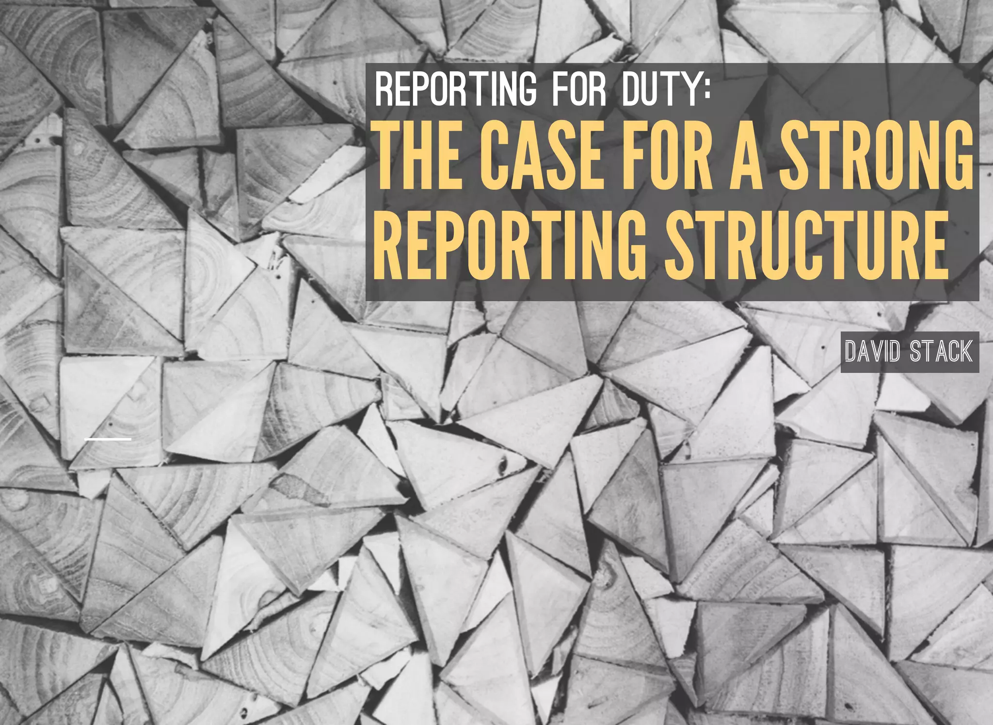 David Stack: Reporting for Duty: The Case for a Strong Reporting ...