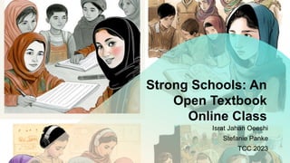 StrongSchools: Presentation at TCC 2023 | PPT