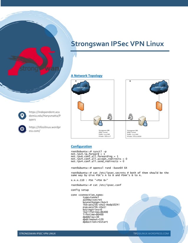 Strongswan ipsec vpn_linux_strongswan_ip | PDF