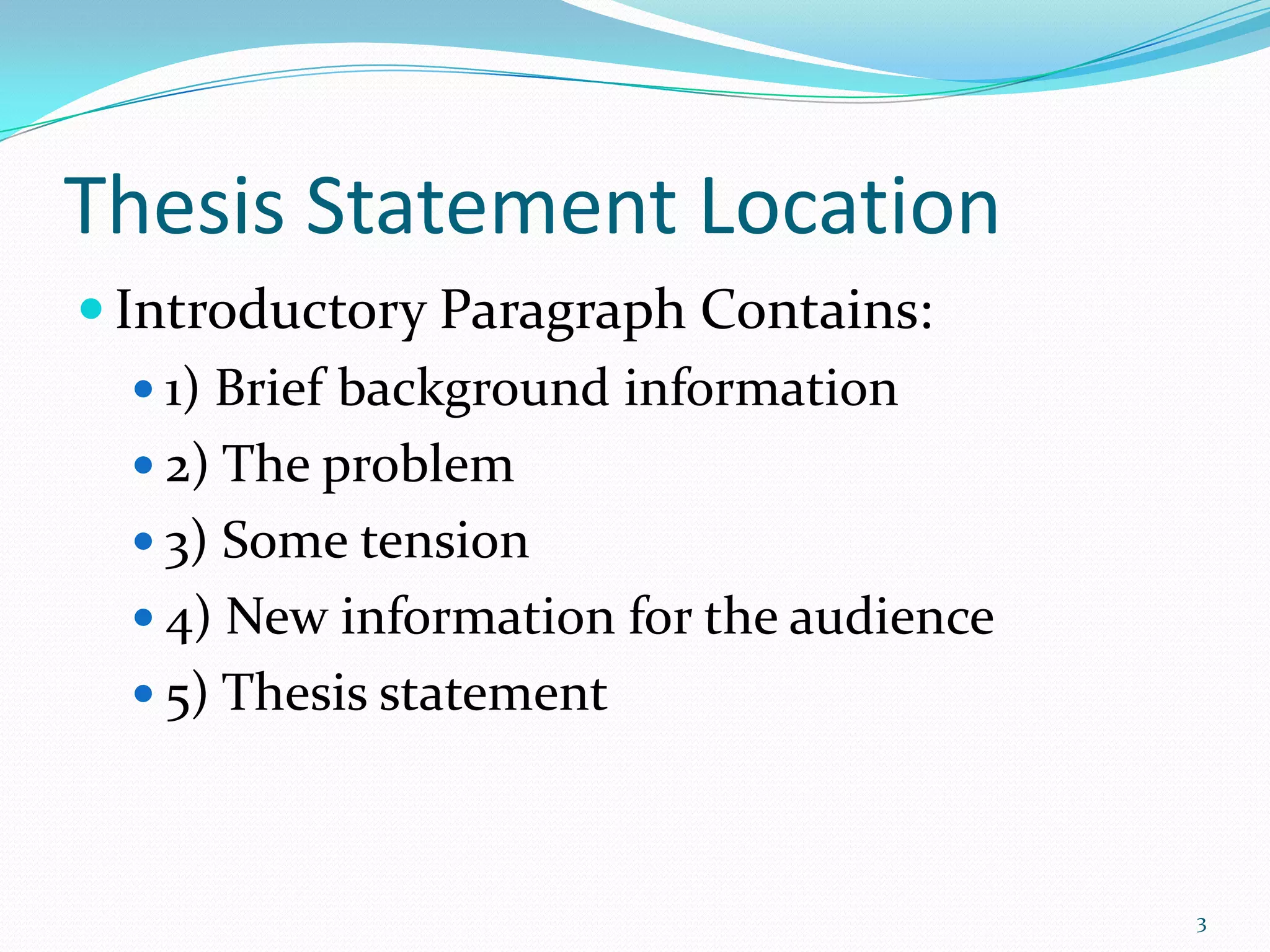 Strong Thesis Statements | PPT