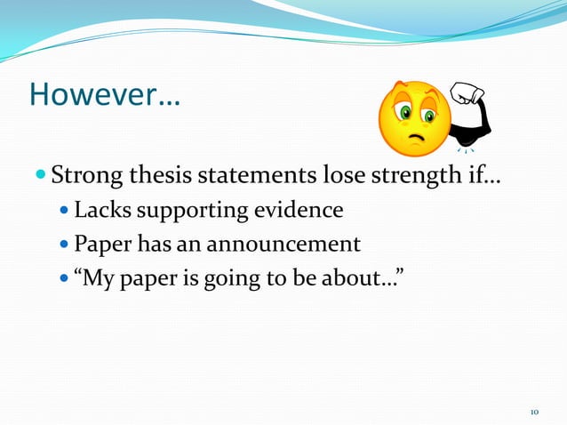 Strong Thesis Statements | PPTX | Science