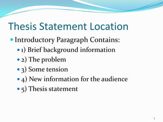 Strong Thesis Statements | PPTX | Science