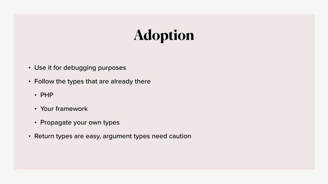 Strong typing @ php leeds | PPT