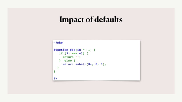 Strong typing @ php leeds | PPT