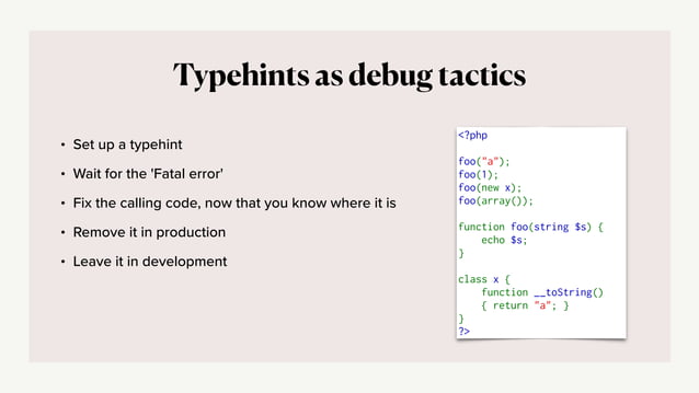 Strong typing @ php leeds | PPT