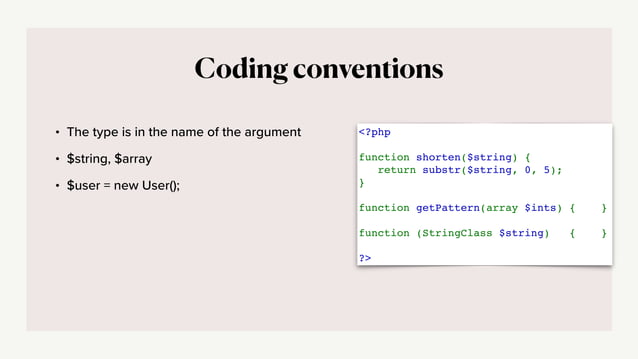 Strong typing @ php leeds | PPT