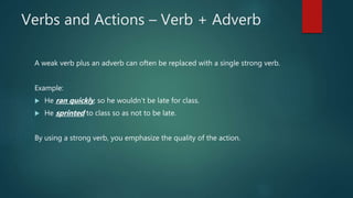 Strong verbs | PPTX