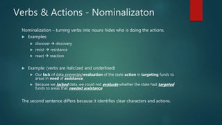 Strong Verbs and Clear Subjects | PPTX