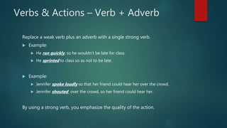 Strong Verbs and Clear Subjects | PPTX