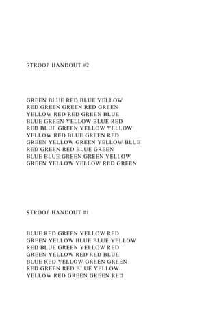 STROOP HANDOUT #2 GREEN BLUE RED BLUE YELLOW .docx