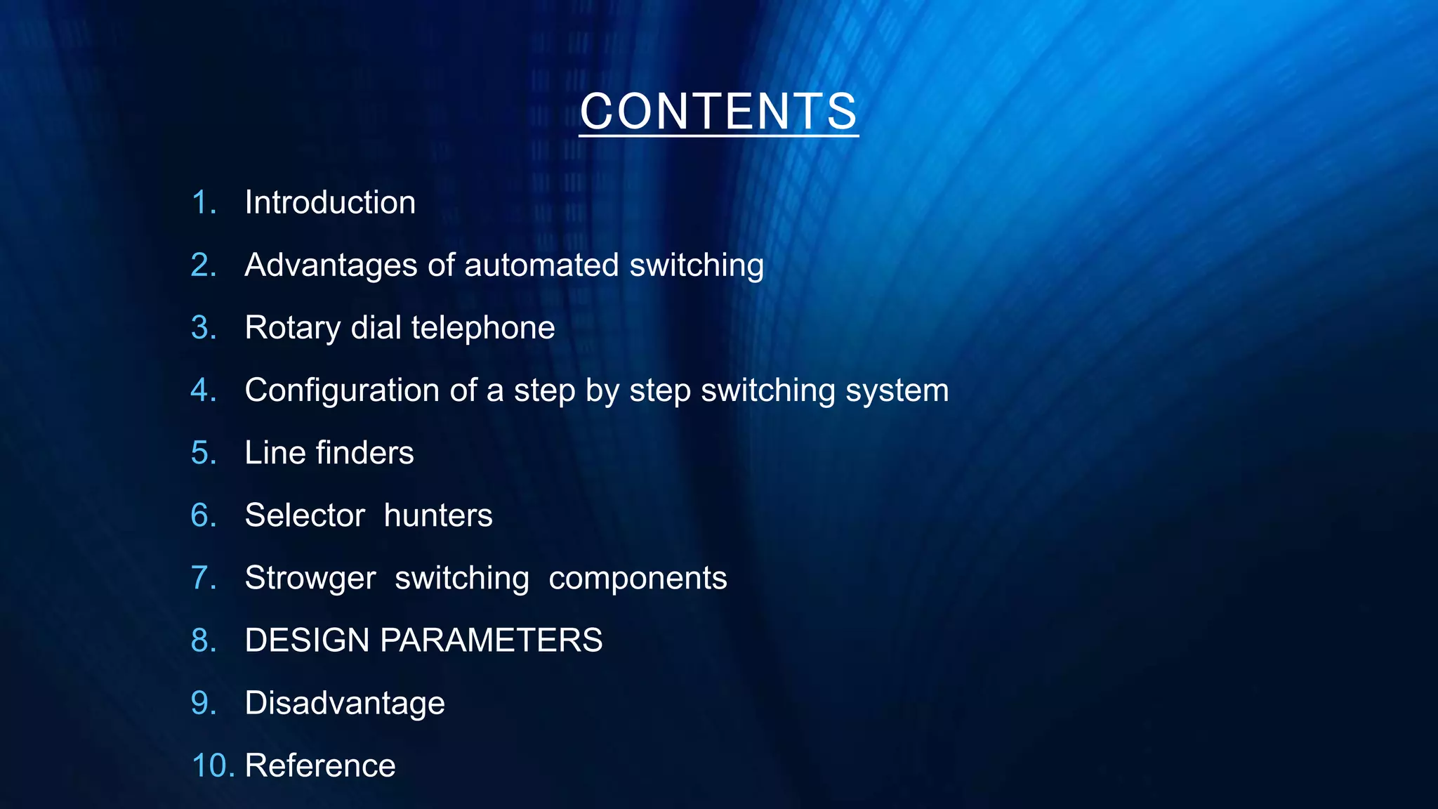 Strowger Switching System | PPTX