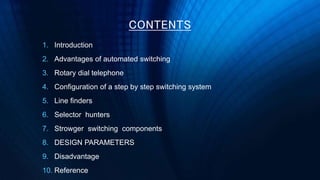 Strowger Switching System | PPTX