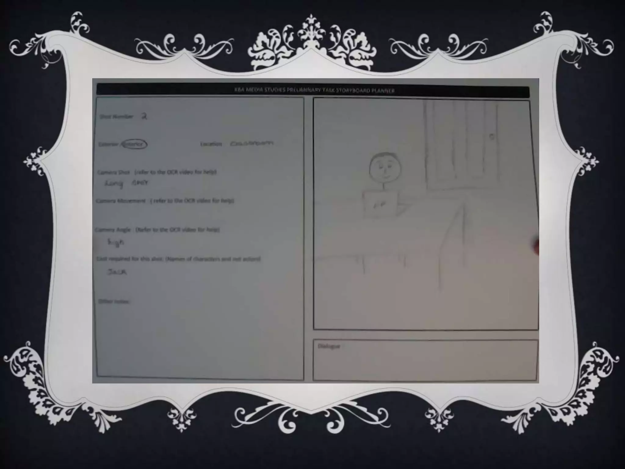 Preliminary Task: Creating A Storyboard From Initial Ideas | PPTX