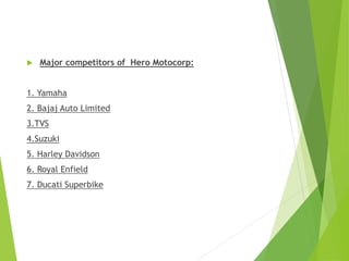 Strategic management by Hero motocop | PPTX