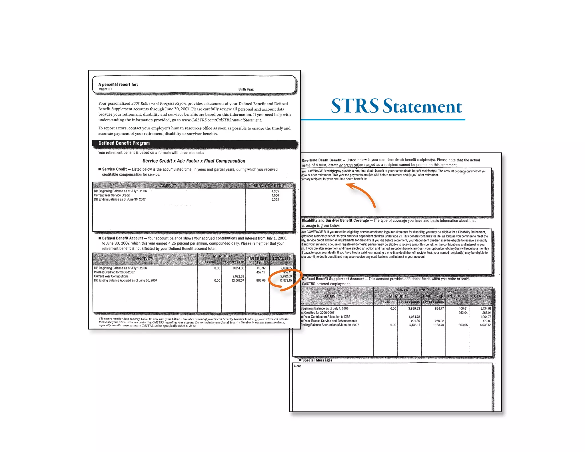 CalSTRS stmt example | PDF