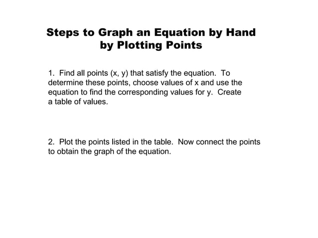 Rectangular Coordinates, Introduction to Graphing Equations | PPT ...