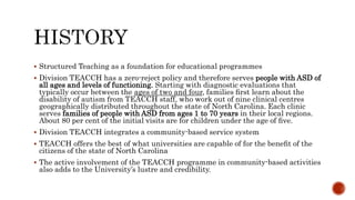 TEACCH APPROACH FOR ASD | PPTX