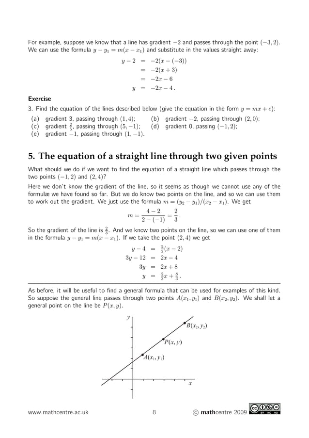 Straight line properties | PDF