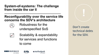 SoS in Cars. Capabilities for the software-defined vehicle | PDF