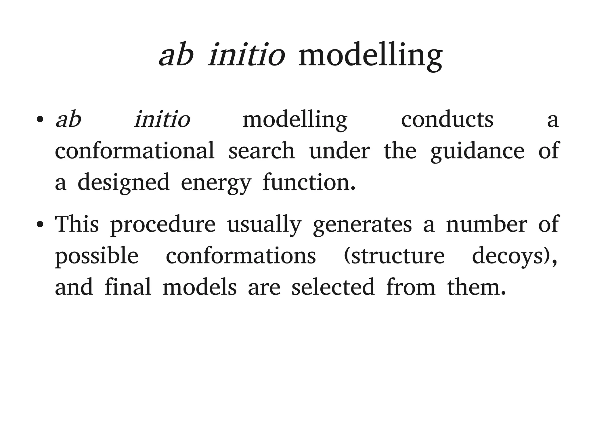 Ab Initio Protein Structure Prediction Ppt