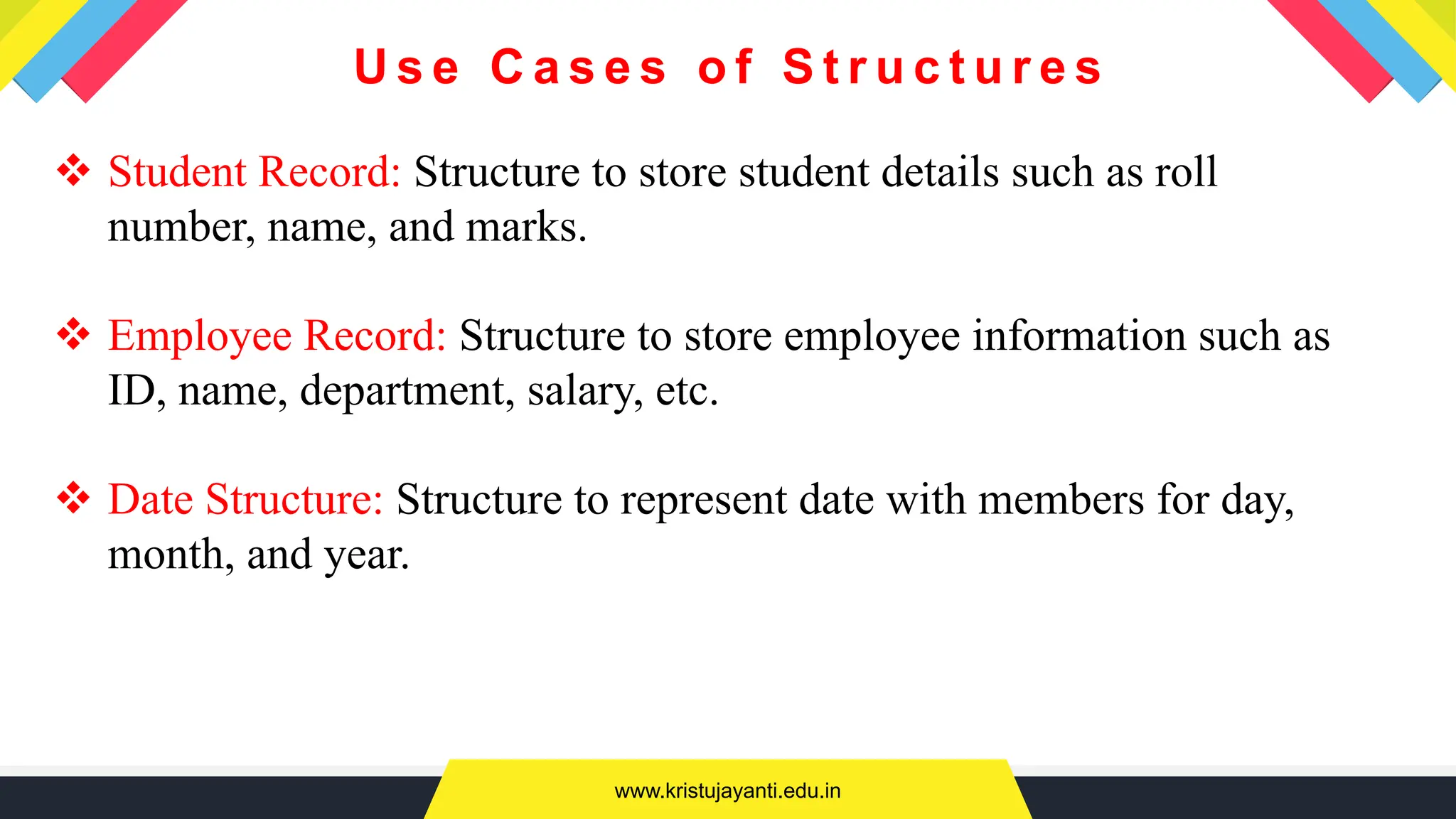Structure In C Programming Basic Concepts Ppt 5254