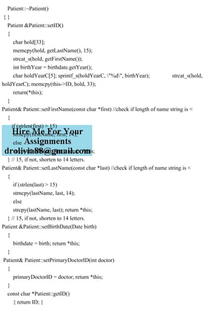 struct procedure { Date dateOfProcedure; int procedureID.pdf