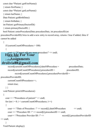 struct procedure { Date dateOfProcedure; int procedureID.pdf
