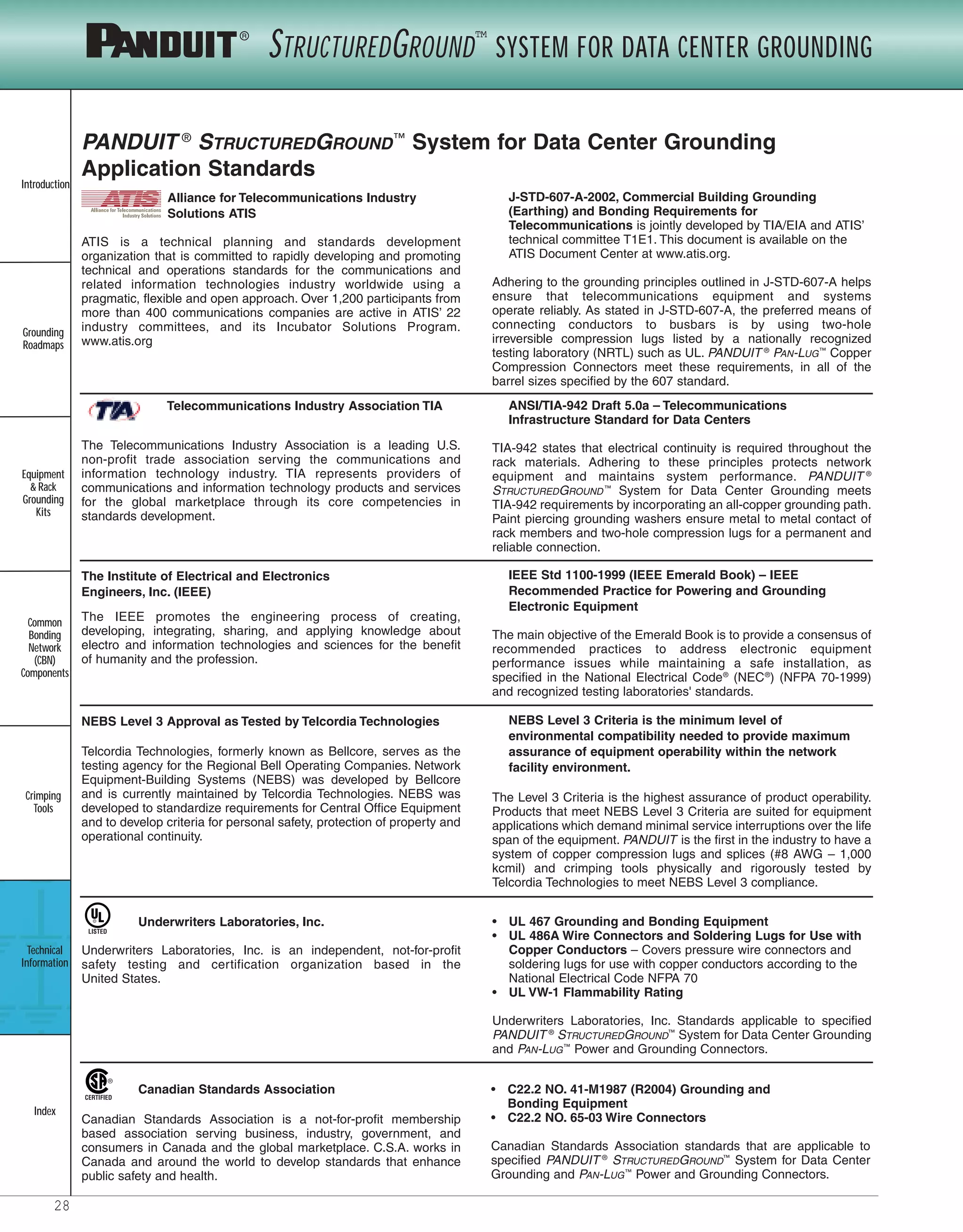 Structrured ground system for datacenters | PDF