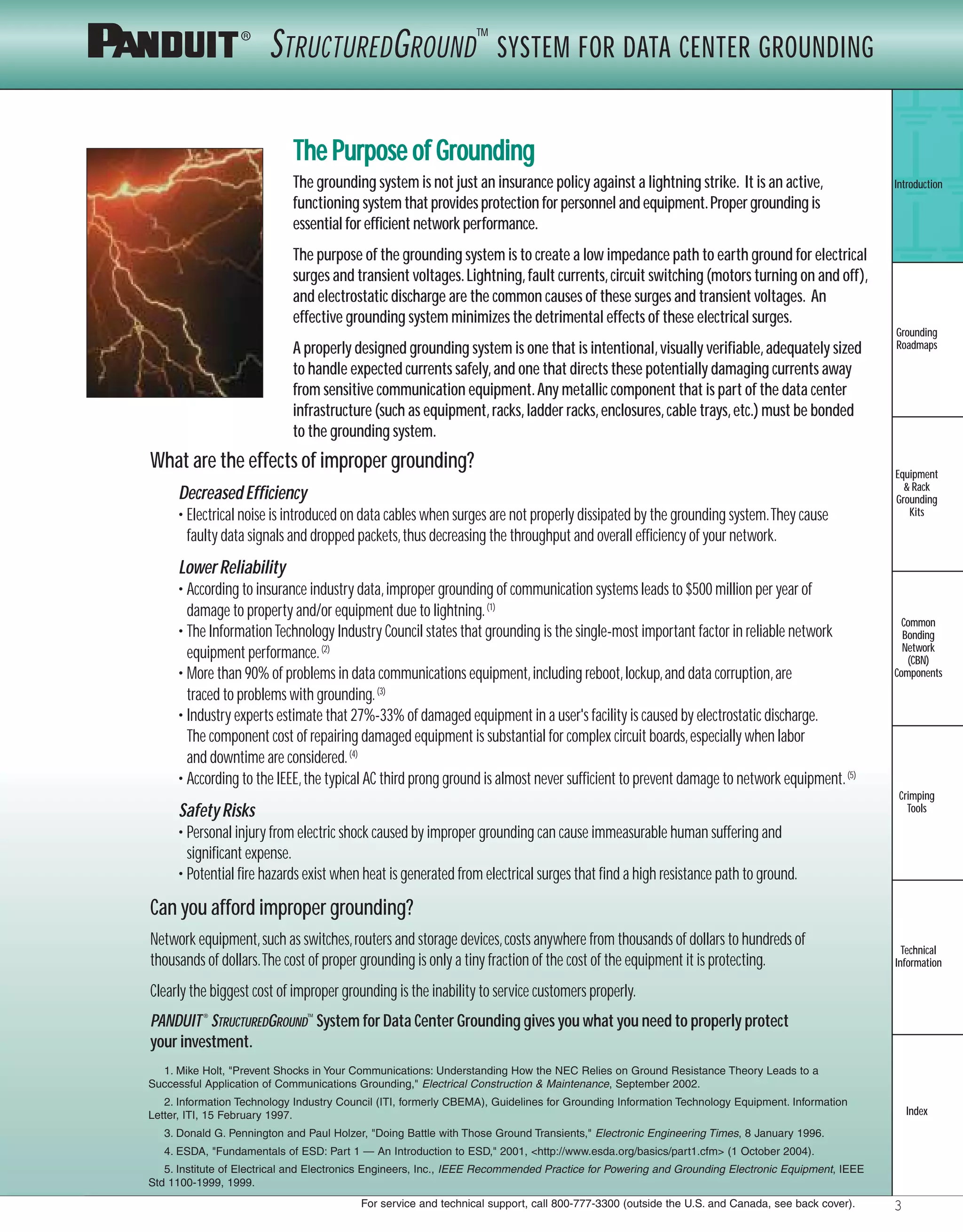 Structrured ground system for datacenters | PDF