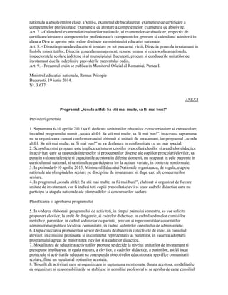 Structura an scolar_20142015 | PDF