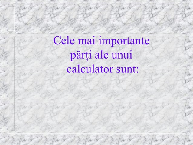 Structura calculatorului | PPS