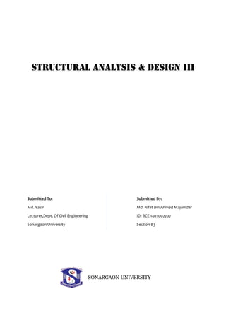 Structural Analysis & Design | PDF