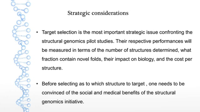 Structural Genomics | PPTX | Biological Sciences | Science