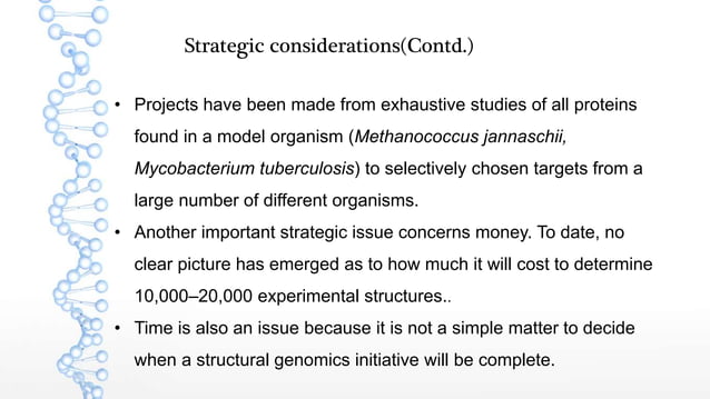 Structural Genomics | PPTX | Biological Sciences | Science