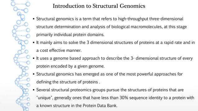 Structural Genomics | PPTX | Biological Sciences | Science