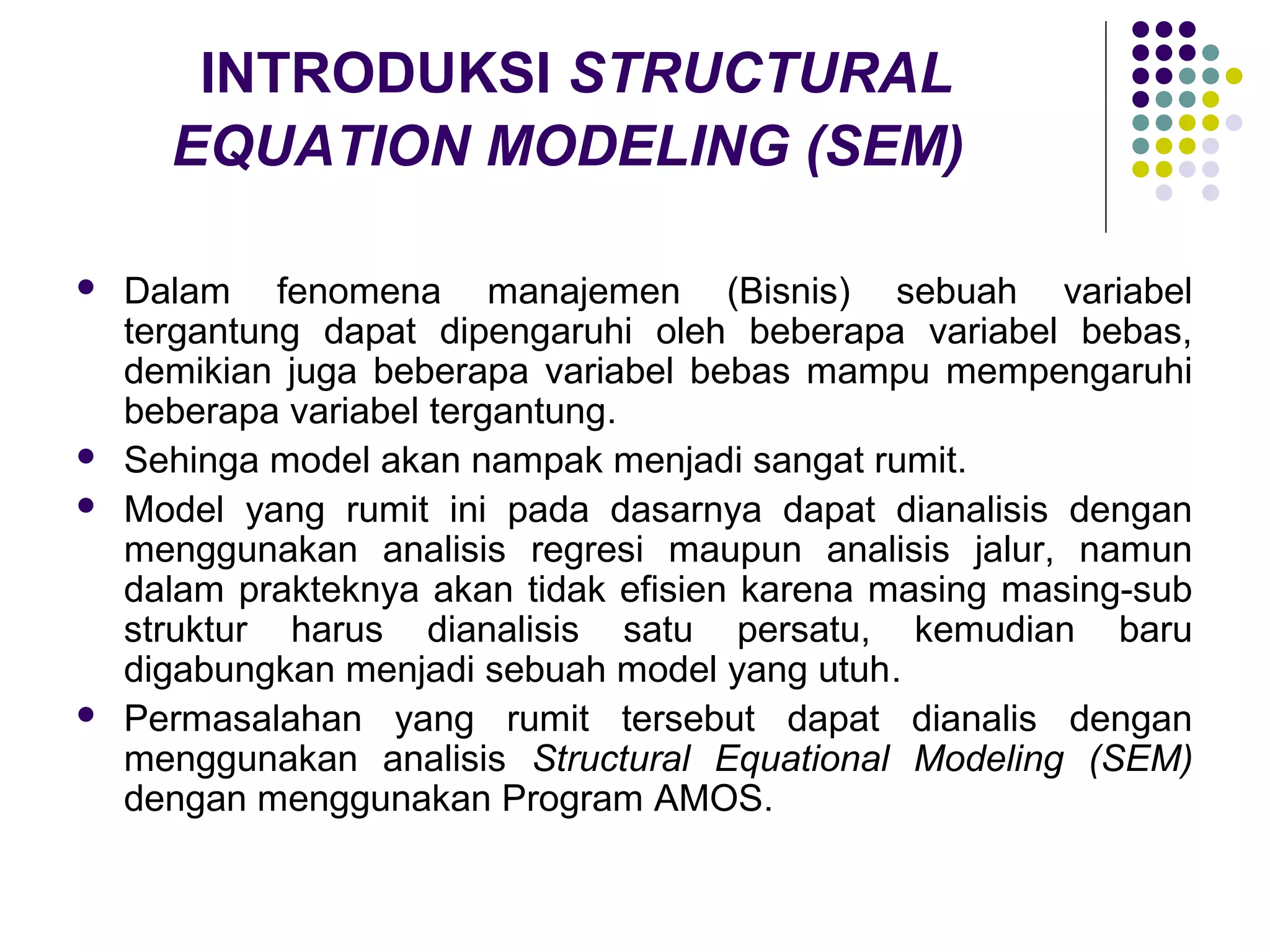 Structural equation-modeling-sem 20121 | PPT
