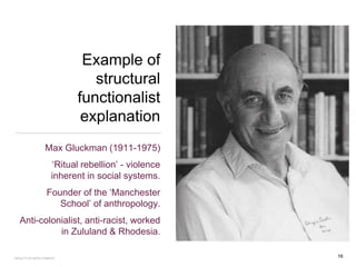 FOAR 701: Functionalism, Structural functionalism, et al. | PPTX