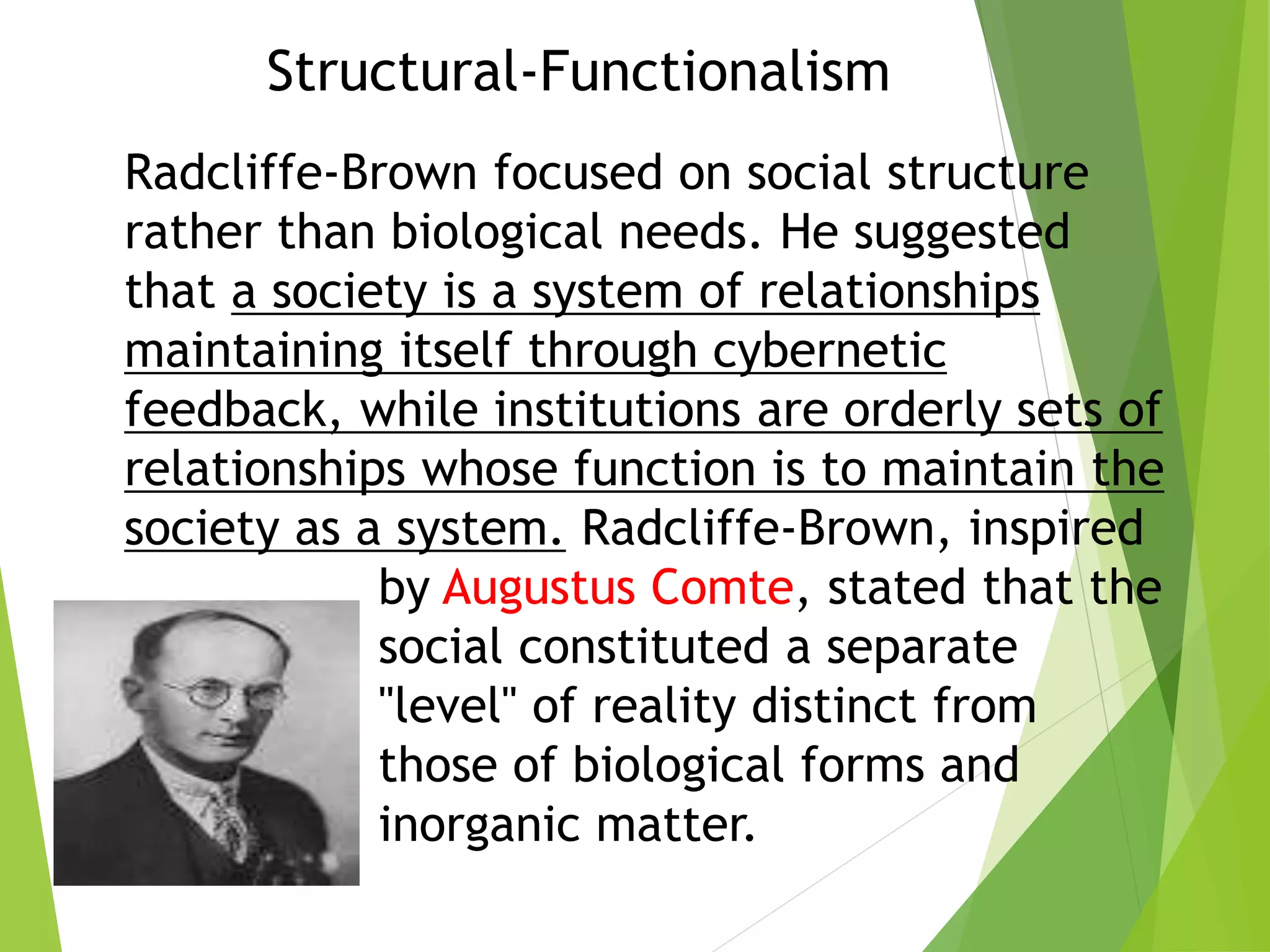 Structural functionalism | PPTX