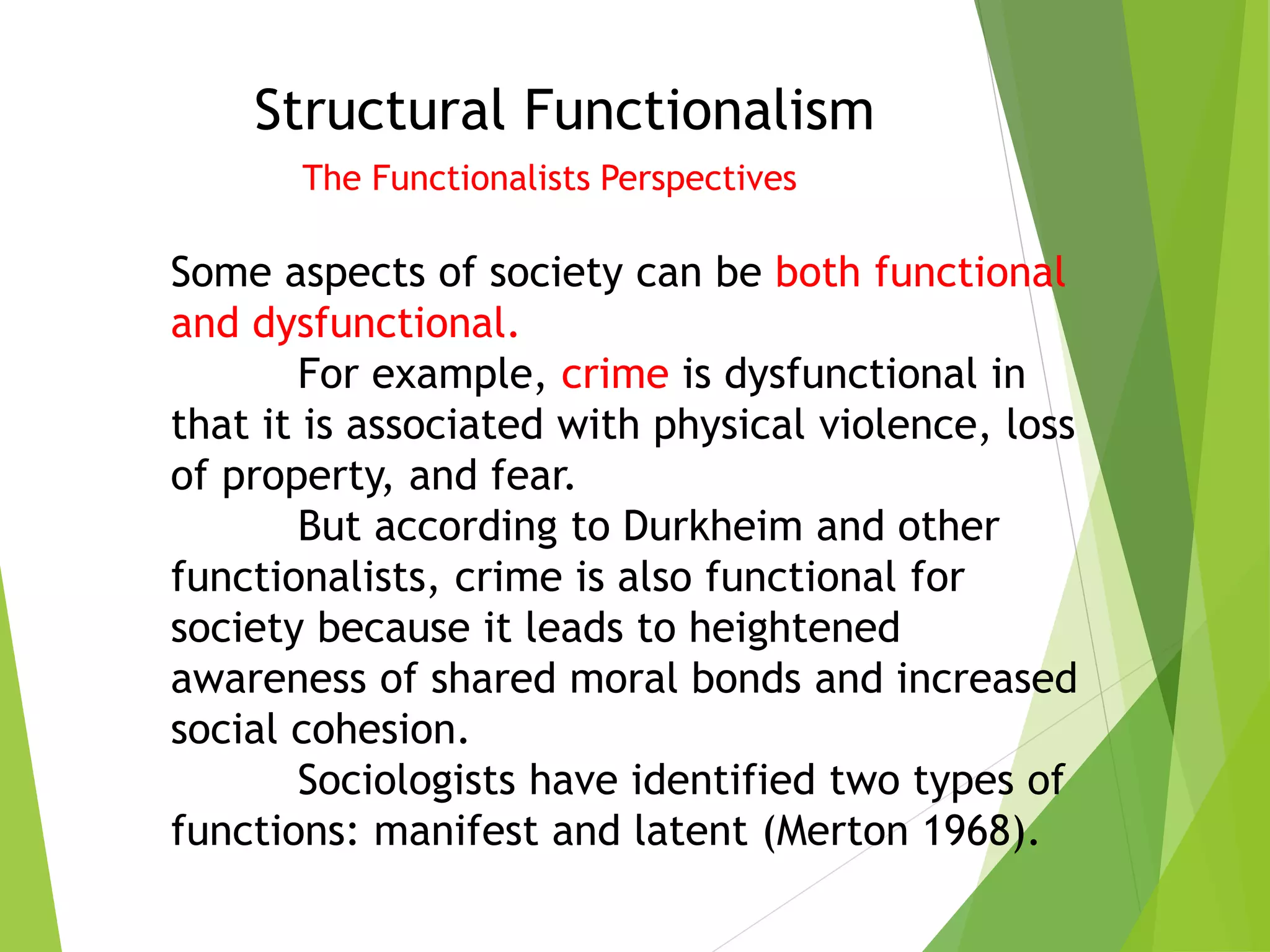 Structural functionalism | PPTX