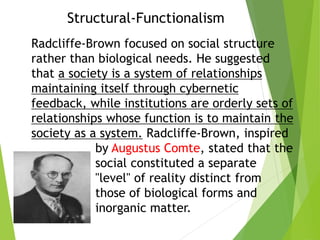 Structural functionalism | PPTX