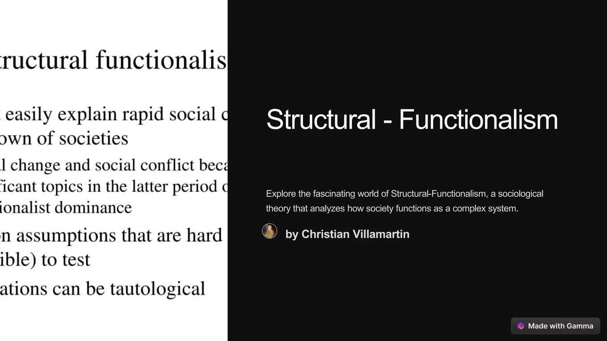 Structural-Functionalism powert point pre | PPTX