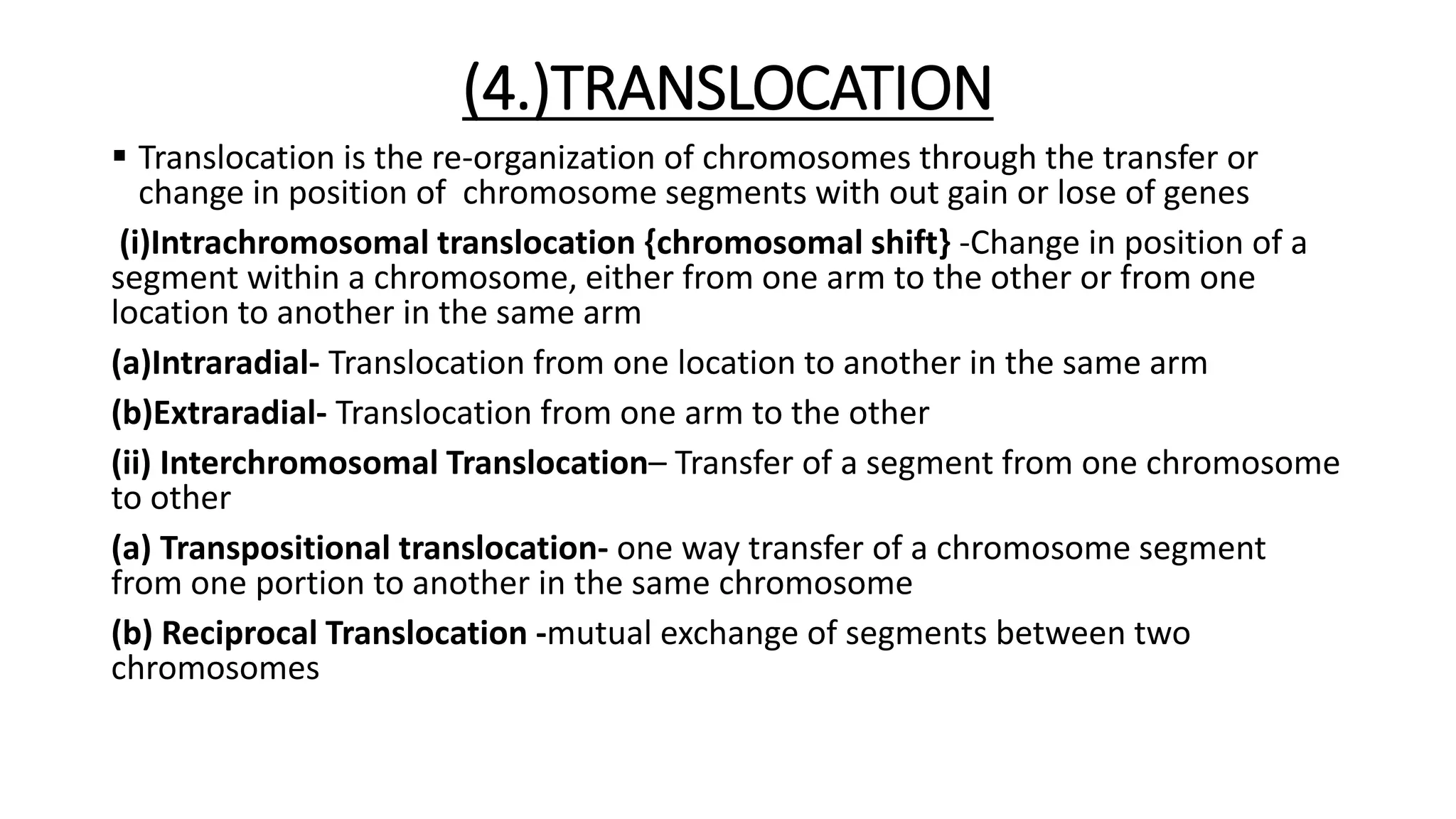 Structural aberrations of chromosomes | PPTX