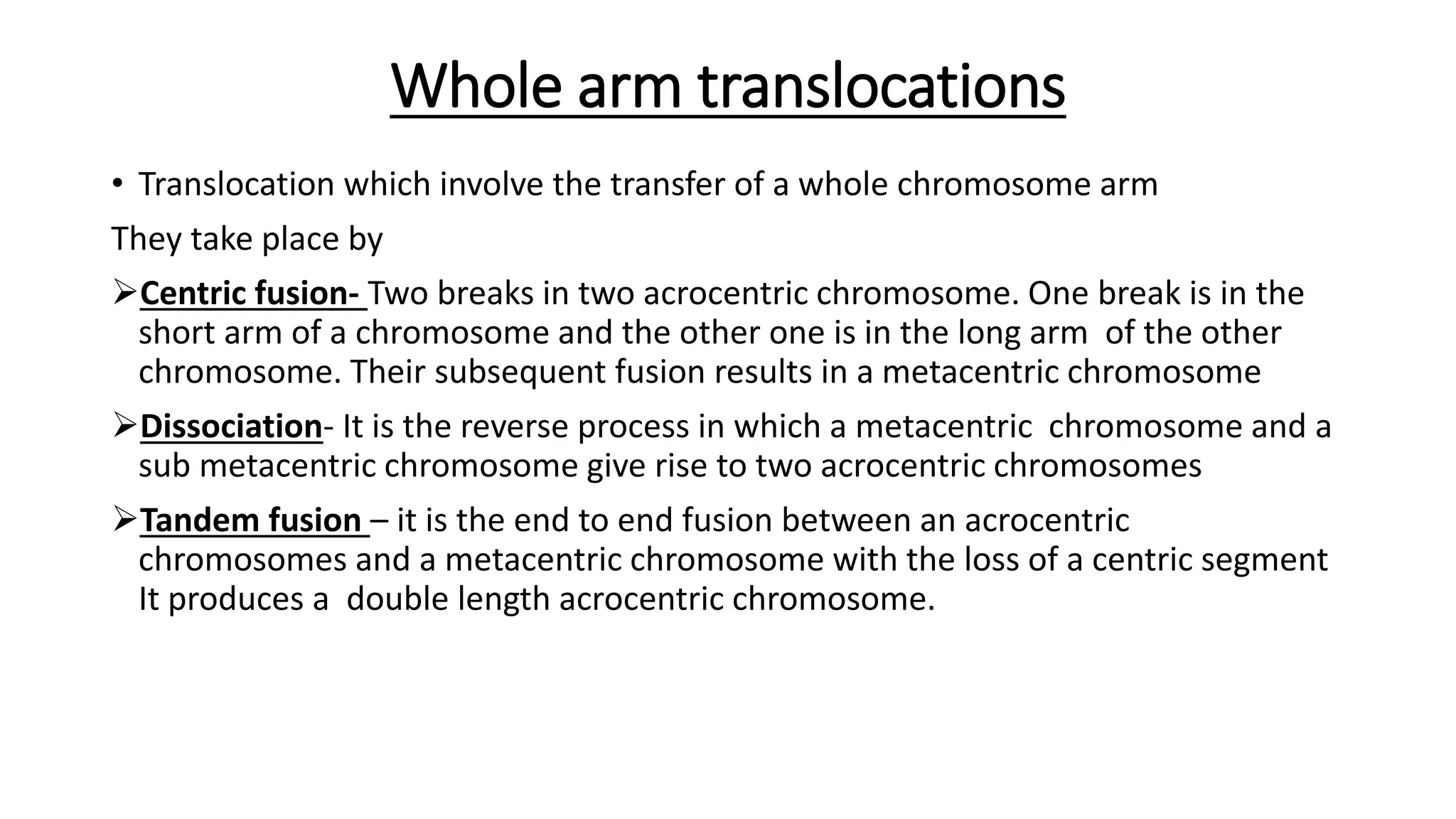 Structural aberrations of chromosomes | PPTX